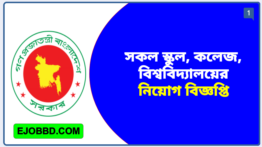 All School College University Job Circular 2023 - ejobbd.com